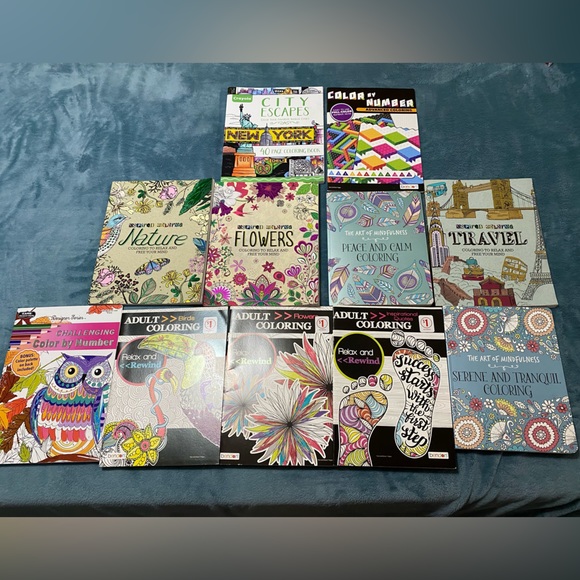 Other | 11 Adult Color Book Bundle | Poshmark